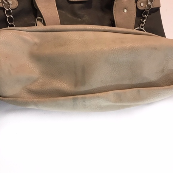 Cesca | Bags | Cesca Tan And Brown Shoulder Bag | Poshmark